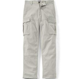 LANDS' END Cargo-Hose mit Stretch, Classic Fit, Herren,  Grau, Elasthan/Baumwoll-Mischung, by Lands' End