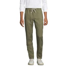 LANDS' END Schlupfbund-Chino, Herren,  Gr&uuml;n, Baumwolle/Leinen, by Lands' End