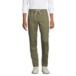 LANDS' END Schlupfbund-Chino, Herren,  Gr&uuml;n, Baumwolle/Leinen, by Lands' End