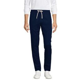 LANDS' END Schlupfbund-Chino, Herren,  Blau, Baumwolle/Leinen, by Lands' End