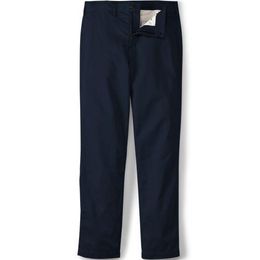 LANDS' END Classic Fit Chinohose TRAVEL, Herren,  Blau, Baumwoll-Mischung/Polyester-Mischung, by Lands' End