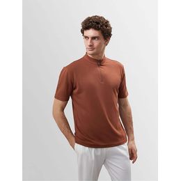Antioch Zip T-Shirt Herren Gr&ouml;&szlig;e M hellbraun