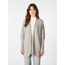 Seldom Damen-Strickjacke Merinowolle XS Hellgrau