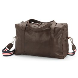 Herren-Schultertasche Leder, Braun
