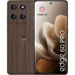 Motorola Smartphone »Edge 60 Pro« Walnut Walnut Mehr als einen Tag Akkulaufzeit, aufladen in nur 6 Minuten