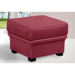 Sit & More sit&more Polsterhocker &raquo;Savona, B: 58 cm&laquo; individuell zu kombinieren rot SOFTLUX -Kunstleder;SOFTLUX /Struktur (Korpus in Kunstleder, Sitz und R&uuml;cken 