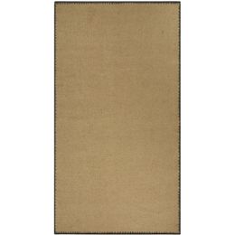 Pad Teppich &raquo;MOSS&laquo; rechteckig 6 mm H&ouml;he Juteteppich, handgewebt, Uni Farben, farbige Umrandung, Wohnzimmer grey Obermaterial: 98% Jute, 2% Wolle B...