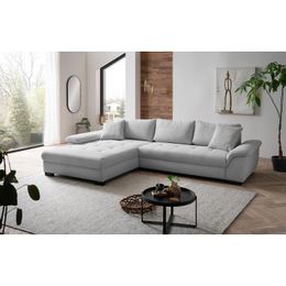 Ecksofa &raquo;Dario, L-Form, mit Bett und Bettkasten&laquo; mit Kaltschaum 92% Polyester / 8% Nylon