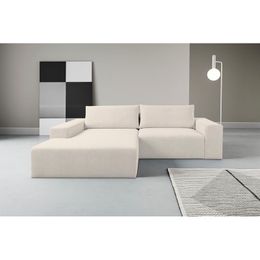 WERK2 Ecksofa &raquo;Rio, elegant & bequem, Breite 262 cm, L-Form&laquo; Puristisches Design mit maximalem Komfort 100% Polyester