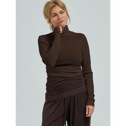 SEAMLESS BASIC Strickpullover »Shirt Woolen Lola« Dark Brown onesize onesize Nahtlose Pullover aus luxuriösen Materialien