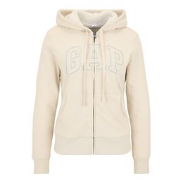 GAP Petite Sweatjacke 'HERITAGE' Damen Größe M beige / grau