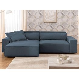 OTTO home Ecksofa &raquo;KINLEE Design-Sofa mit Recamiere rechts/links, Ma&szlig;e B/T/H 251/144/70cm&laquo; L-Form mit Wellenunterfederung, ohne Bettfunktion, modern 