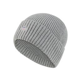 Gant Strickmütze »COTTON BLEND LOGO BEANIE« Regular fit GREY MELANGE