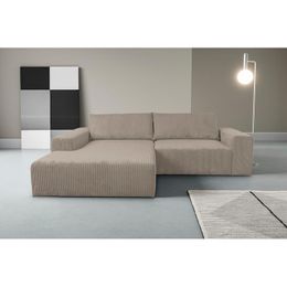 WERK2 Ecksofa &raquo;Rio, elegant & bequem, Breite 262 cm, L-Form&laquo; Puristisches Design mit maximalem Komfort 90% Polyester, 10% Nylon