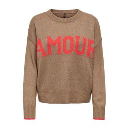 Only Pullover 'NEW AMOUR' Damen Größe XS umbra / blutrot