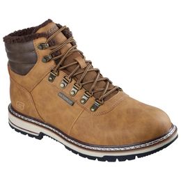 Skechers Winterstiefel »CORADO-MEMPHIS« Schnürstiefel mit Warmfutter hellbraun 43 43 Im coolen Bergsteiger-Look mit wasserabweisender Funktion