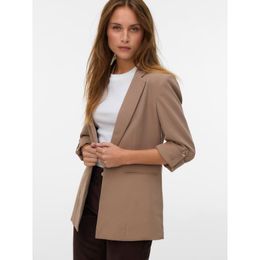 V&eacute;ro Moda VERO MODA Kurzblazer &raquo;VMGLORIA 3/4 SLIM BLAZER NOOS&laquo; Fossil Detail:GOLD BUTTON 40 40 Modischer Blazer von Vero Moda