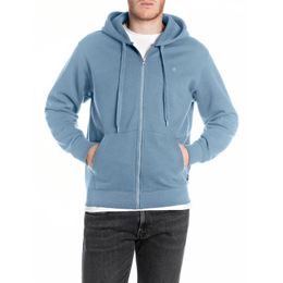 Replay Damen Kapuzensweatjacke blau XL