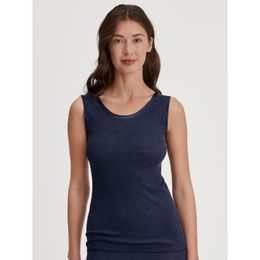 Calida Tanktop »True Confidence« Rundhals, atmungsaktiv, wärmend, elastisch, Feinripp-Qualität evening blue M (44/46) M (44/46) Damen-Top von Calida