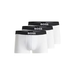 BOSS Trunk &raquo;3P Trunk ONE&laquo; mit unifarbenen Bund White 100 XXL (56) XXL (56) 3er Set Trunk von BOSS