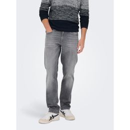 Only & Sons ONLY & SONS Straight-Jeans »ONSWEFT REGULAR WB 0021 TAI DNM NOOS« im 4-Pocket-Style Medium Grey Denim 30 - Länge 30 Länge 30 30 Straight-Jeans mit...
