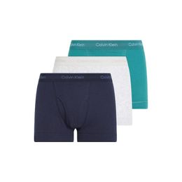 Calvin Klein Underwear Trunk »TRUNK 3PK« Packung, 3er-Pack, mit Logo-Elastikbund SHORELINE, SNOW HTHR, LIVELY TEAL L (52) L (52) Trunk 3er-Pack von...