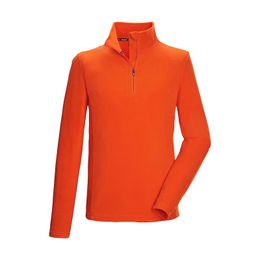 Killtec Fleecepullover »KSW 99 MN FLC SHRT«, Herren Fleeceshirt: warm, komfortabel, Reißverschluss mit Kinnschutz dunkelorange M M Herren...