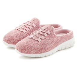Vivance Hausschuh »Sneaker« Slipper, Pantoffel, Pantolette, Clog VEGAN rose 38 38 Sneaker zum Reinschlüpfen in leicht melierter Optik