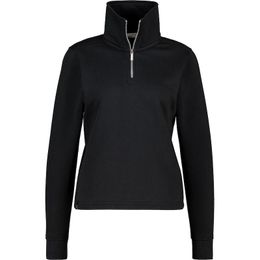alife and kickin ALIFE & KICKIN Sweatshirt »Damen BelizAK A« black XS XS Frauen Sweatshirt mit Zip-Neck für vielseitigen Einsatz im Alltag