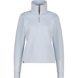 alife and kickin ALIFE & KICKIN Sweatshirt »Damen BelizAK A« ice blue L L Frauen Sweatshirt mit Zip-Neck für vielseitigen Einsatz im Alltag