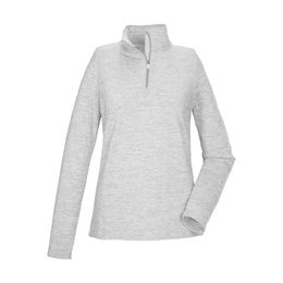 Killtec Damen Langarmshirt &raquo;KSW 121 WMN FLX SHRT&laquo; Melange Funktionsshirt mit Stehkragen, Rei&szlig;verschluss und Kinnschutz 42