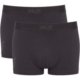 Sloggi Trunk »SLG Base« 2er Pack, weiches und edles Material CHARCOAL XXL XXL Herren Unterhosen im 2er-Pack