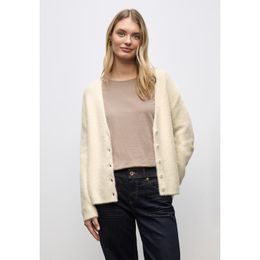 Street One Cardigan mit V-Ausschnitt soft beige 38 38 Cardigan von Street One