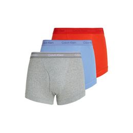 Calvin Klein Underwear Trunk »TRUNK 3PK« Packung, 3er-Pack, mit Logo-Elastikbund GLACIER, GREY HEATHER, MOLTEN S (48) S (48) Trunk 3er-Pack von...