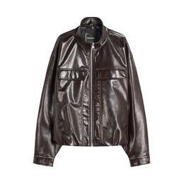 Bershka Between-Season Jacket male Brown size M