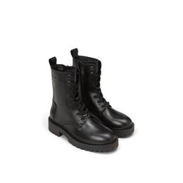 Marc O'Polo MARC O'POLO Schnürstiefelette »PHIA« Schnürboots, Blockabsatz, mit Anziehlasche schwarz 42 42 Trendy Schnürstiefelette mit Innenreißverschluss für...