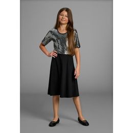 Bruno Banani Jerseykleid »Kleid in Pailletten-Optik« NEUHEIT: für TEENS! Shirtkleid in Pailletten-Optik silberfarben 152/158 - N-Gr N-Gr 152/158...