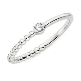 ANISTON JEWELRY & WATCHES Fingerring »Schmuck Geschenk Silbering« mit Zirkonia (synth.) silberfarben-kristallweiß 54 Eleganter, schmaler Ring von...