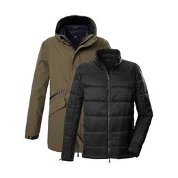 Killtec 3-in-1-Funktionsjacke »KOW 94 MN PRK« 3 in 1 Parka: wasserdicht, atmungsaktiv, verstellbare Kapuze mud L L 3 in 1 Funktionsparka mit...