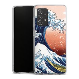 DeinDesign Galaxy A52s 5G Handy Silikon H&uuml;lle Case transparent Handyh&uuml;lle Japan Die Gro&szlig;e Welle Vor Kanagawa Art Silikon Case