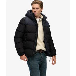 Superdry Herren Gesteppt Kapuzenjacke, Schwarz - Gr&ouml;&szlig;e: L 1020202000625H1O003