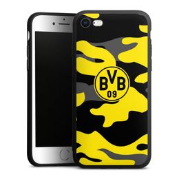DeinDesign iPhone SE (2022) Handy Premium Silikon H&uuml;lle Handyh&uuml;lle schwarz Case Borussia Dortmund Merchandise Bvb Silikon Premium Case