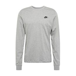 Nike Sportswear Shirt 'Club' Herren Gr&ouml;&szlig;e M graumeliert / schwarz