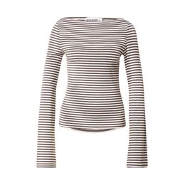 WEEKDAY Shirt 'Annie' Damen Größe M dunkelbraun / weiß