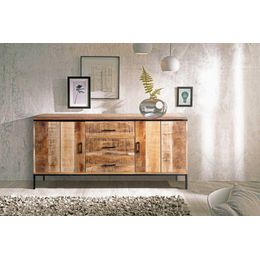 Sideboard Kommode Mangoholz massiv 160 x 80 x 40 cm ARTA 3