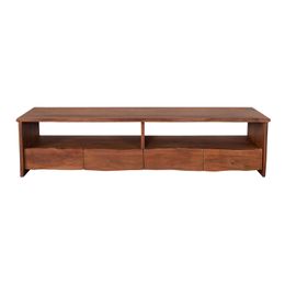 B-Ware Einzelstück Lowboard TV-Board 190 x 45 x 50 cm Akazienholz nougatfarben Dahlia