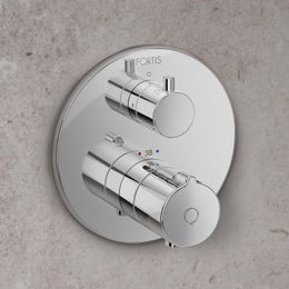 Fortis round NEW Thermostat f&uuml;r 2 Verbraucher, f&uuml;r Toya Grundk&ouml;rper, 78691THPC,