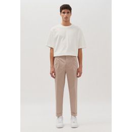 Chinohose STUDIO SEIDENSTICKER "Studio", Herren, Gr. 52, Normalgrößen, beige (sand), 97% Baumwolle 3% Elastan, unifarben, Hosen