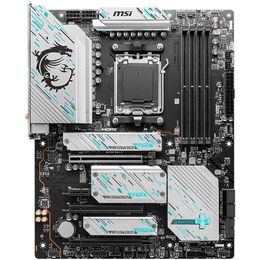 MSI Mainboard "X670E GAMING PLUS WIFI", schwarz (schwarz, silber), B:27,2cm H:7,6cm T:34,7cm, Mainboards