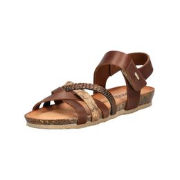 IGI&CO Riemchensandale IGI & CO "IGI & CO Sandalen Leder", Damen, Gr. 37, braun (cognac), Leder, Schuhe Riemchensandale